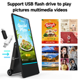 YCKJNB 43 inch Rechargeable Portable Outdoor Digital Signage Displays ...