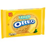 OREO Lemon Creme Sandwich Cookies, Family Size, 18.71 oz - Walmart.com