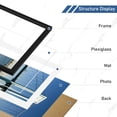 24x36 Poster Frame Set of 4 Black with Mat for 20x30 Photos or Without ...