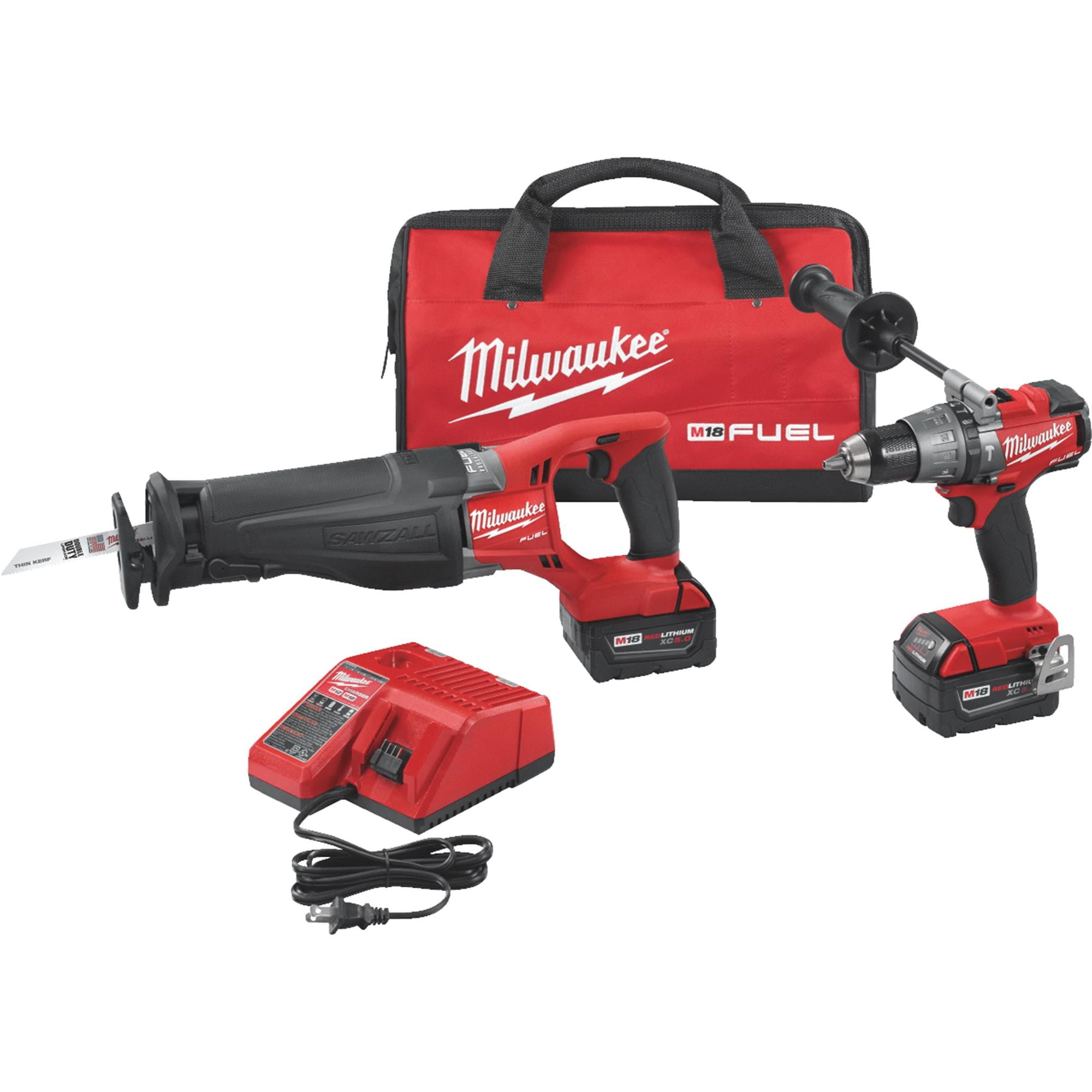 Milwaukee M18 Fuel Li Ion Brushless Drill Reciprocating Saw Cordless