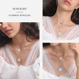 Suplight 925 Stelring Silver Virgin Mary Necklace Christian Jewelry ...