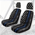 XYZCANDO Retro US Flag Pattern UTV Seat Covers for Rhino 700 660 450 ...
