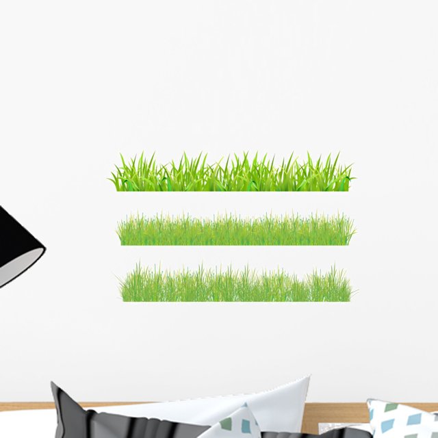 Set Grass Wall Decal by Wallmonkeys Peel and Stick Graphic (18 in W x ...