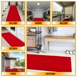 Sweet Home Red Utility Runner Rug - 2 x 5 Non-Slip Outdoor Rug ...