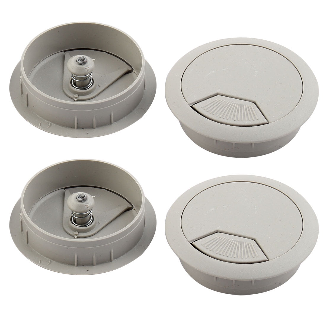 PC Computer Desk Table Grommet Cable Wire Hole Cover 2 Inch Mounting ...