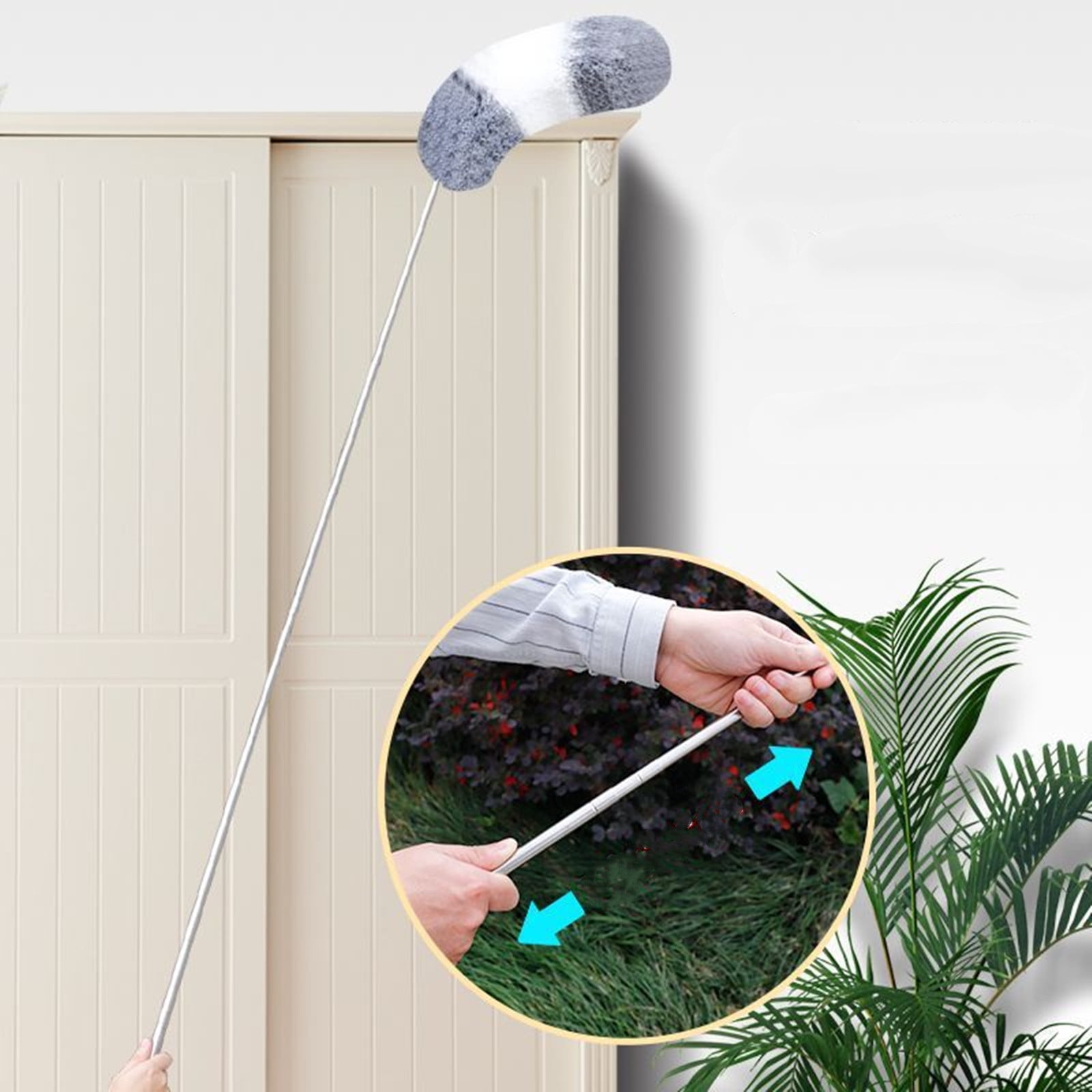 Duster With Extension Pole(Stainless Steel), 100 In Extra Long ...