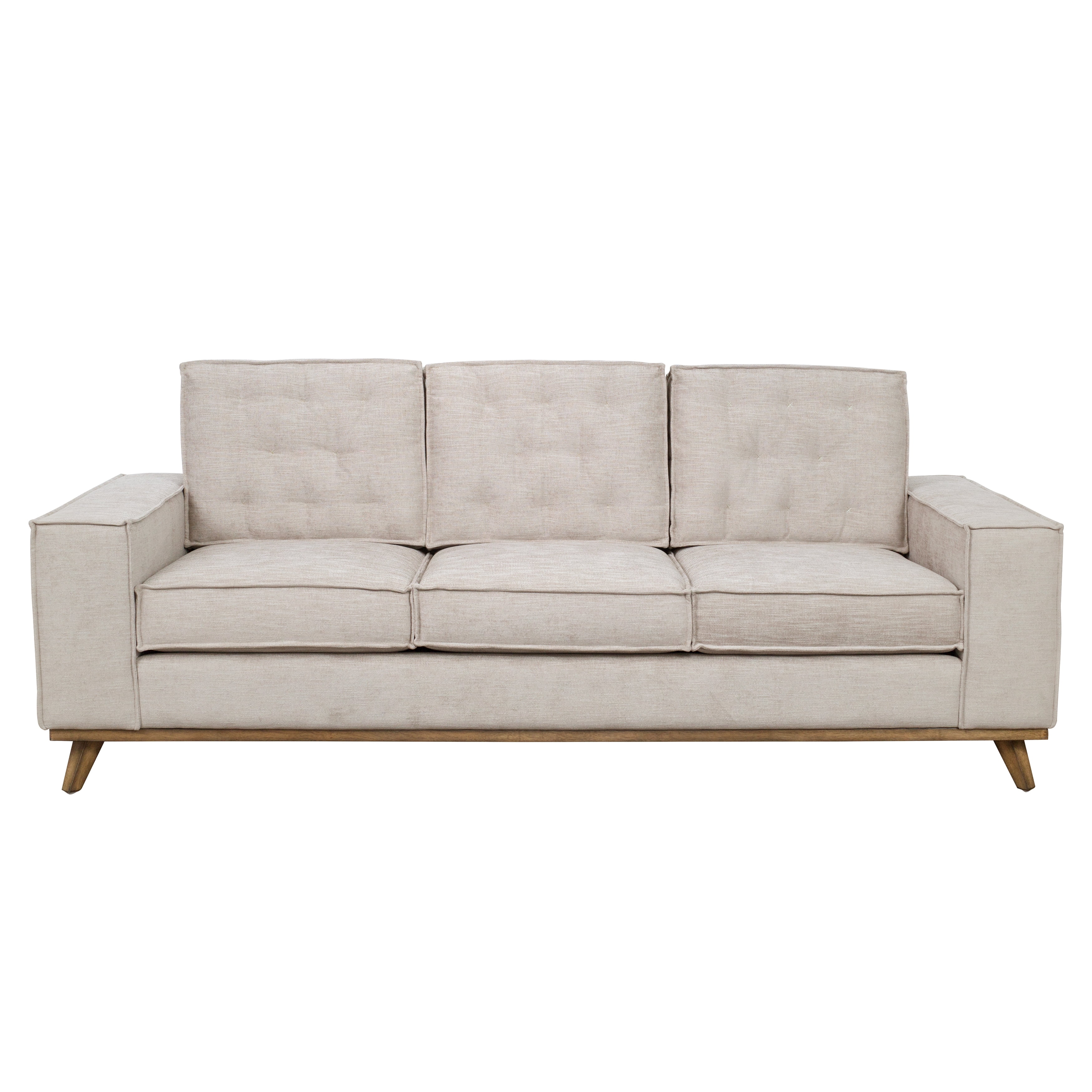 Home Meridian Welt Trim Upholstered Farmhouse Sofa - Walmart.com