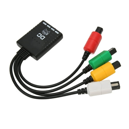 Multiplayer Controller Converter, Firmware Updateable Controller Adapter 4 Plug Delayless For ...