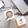 3drose, Pretty Pink Flamingo Happy 80th Birthday, Set of 4 Coasters ...