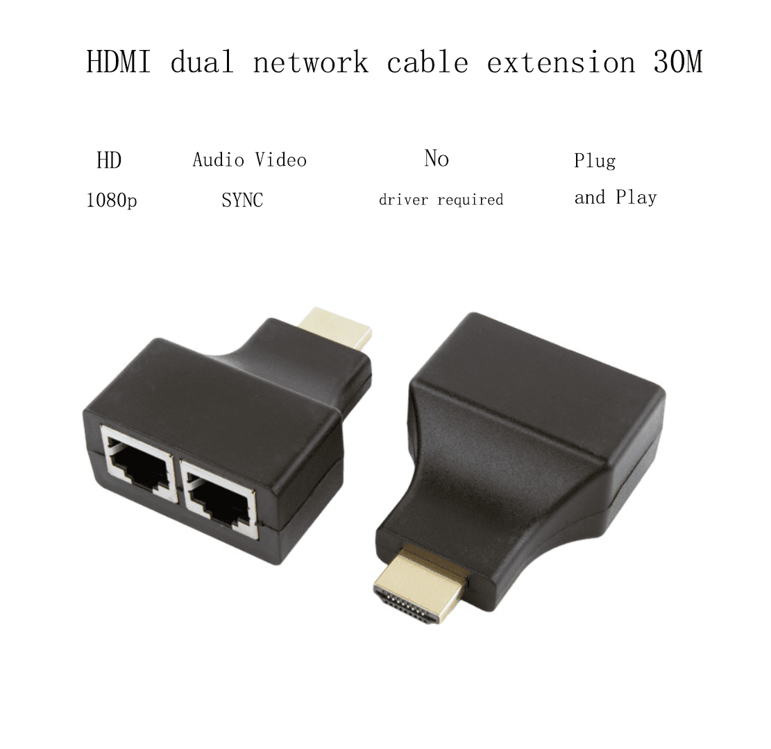 5 Pack 2pcs HDMI to RJ45 Network Converter Adapter, HDMI to Dual RJ45 ...