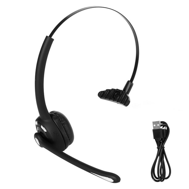 Bluetooth Telephone Headset Single Ear HD Adjustable Mic Wireless ...