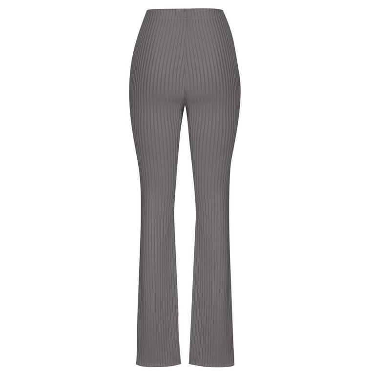 RYRJJ Women's High Waist Ribbed Flare Leggings Stretchy Soft RYRJJ Women's High Waist Ribbed Flare Leggings Stretchy Soft