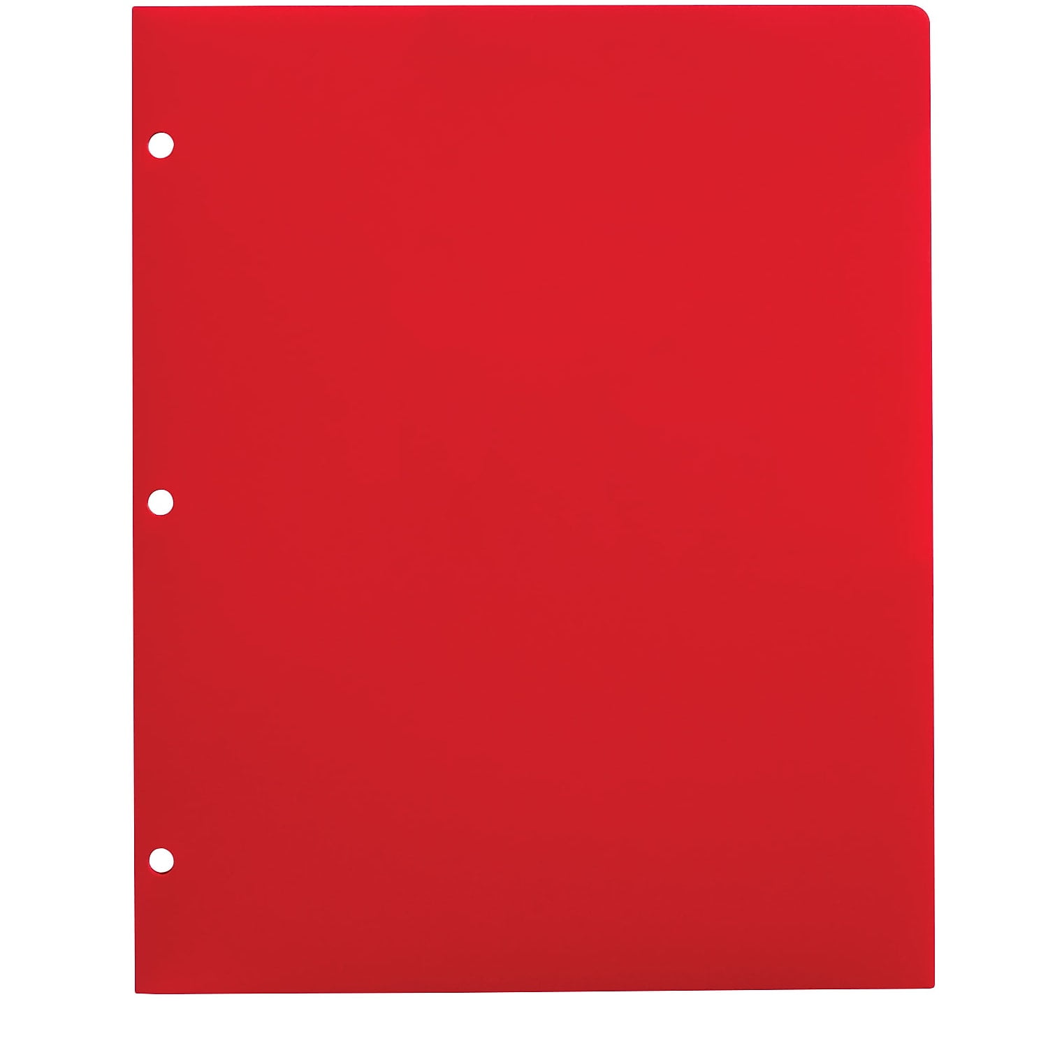 Staples 3-Hole Punched 2-Pocket Portfolios Red 52803