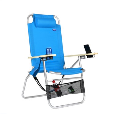 Cabana Beach High Back Beach Chair with Canopy - Walmart.com