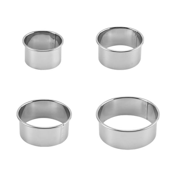 Xinxinyy 4pieces Pastry Cooking Rings Creating Professional-Looking ...