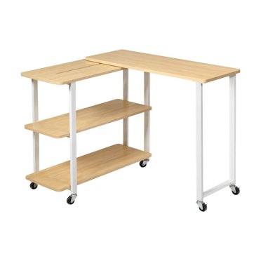 Ulma Wooden Corner Accent Side Table Plant Stand with Storage Drawer ...