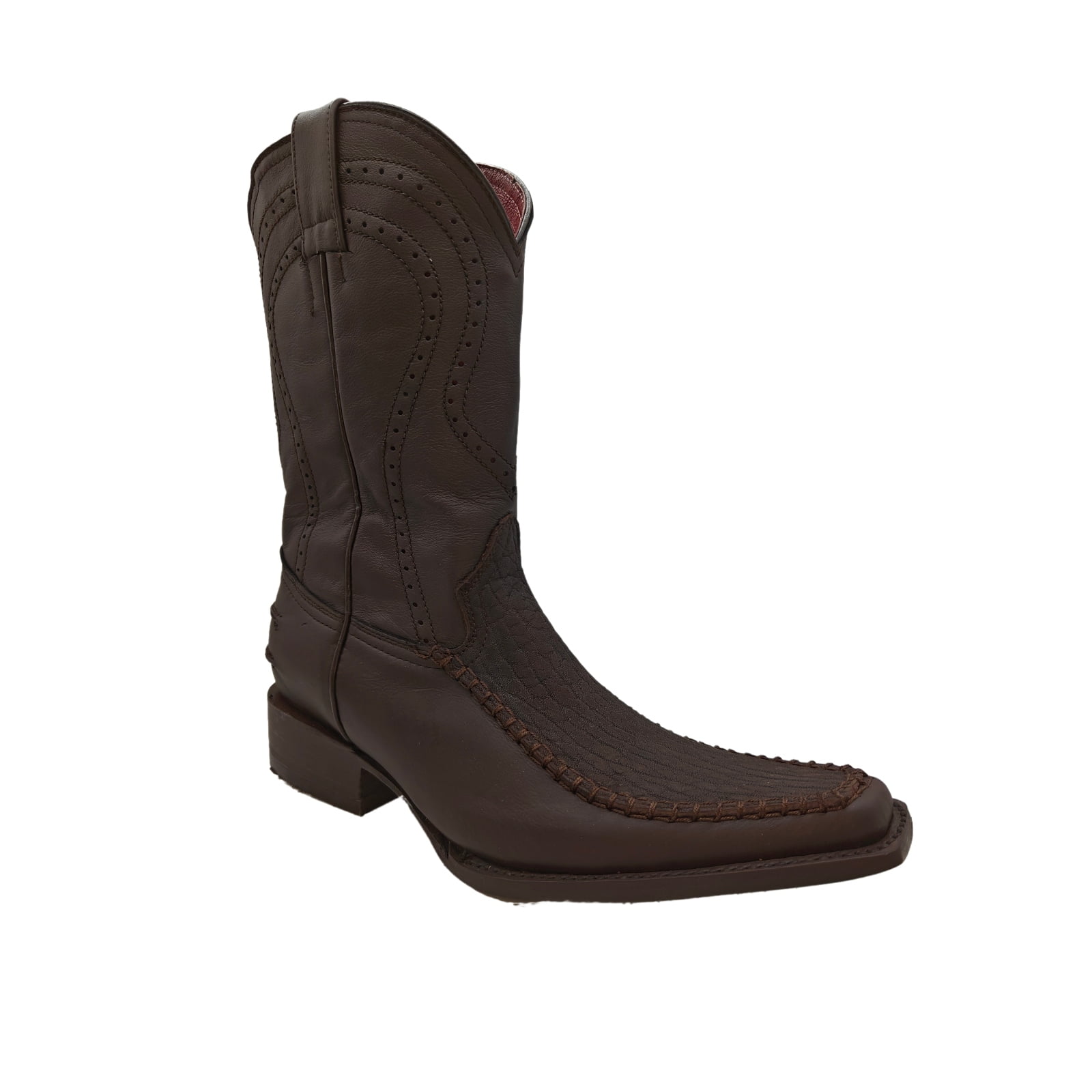 Botas Vaqueras El Chiqueado Piel Cuello de Toro color Café El Chiqueado ...