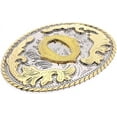 Unisex Western Belt Buckle Initial Letters ABCDJST to Z Cowboy Rodeo ...