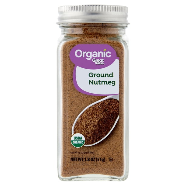 Great Value Organic Ground Nutmeg, 1.8 oz - Walmart.com