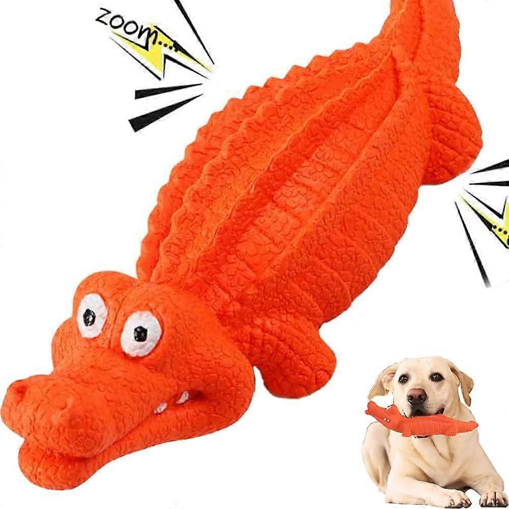 Click here for Vorcoy Crocodile Squeaker Dog Toy  Durable Rubber... prices