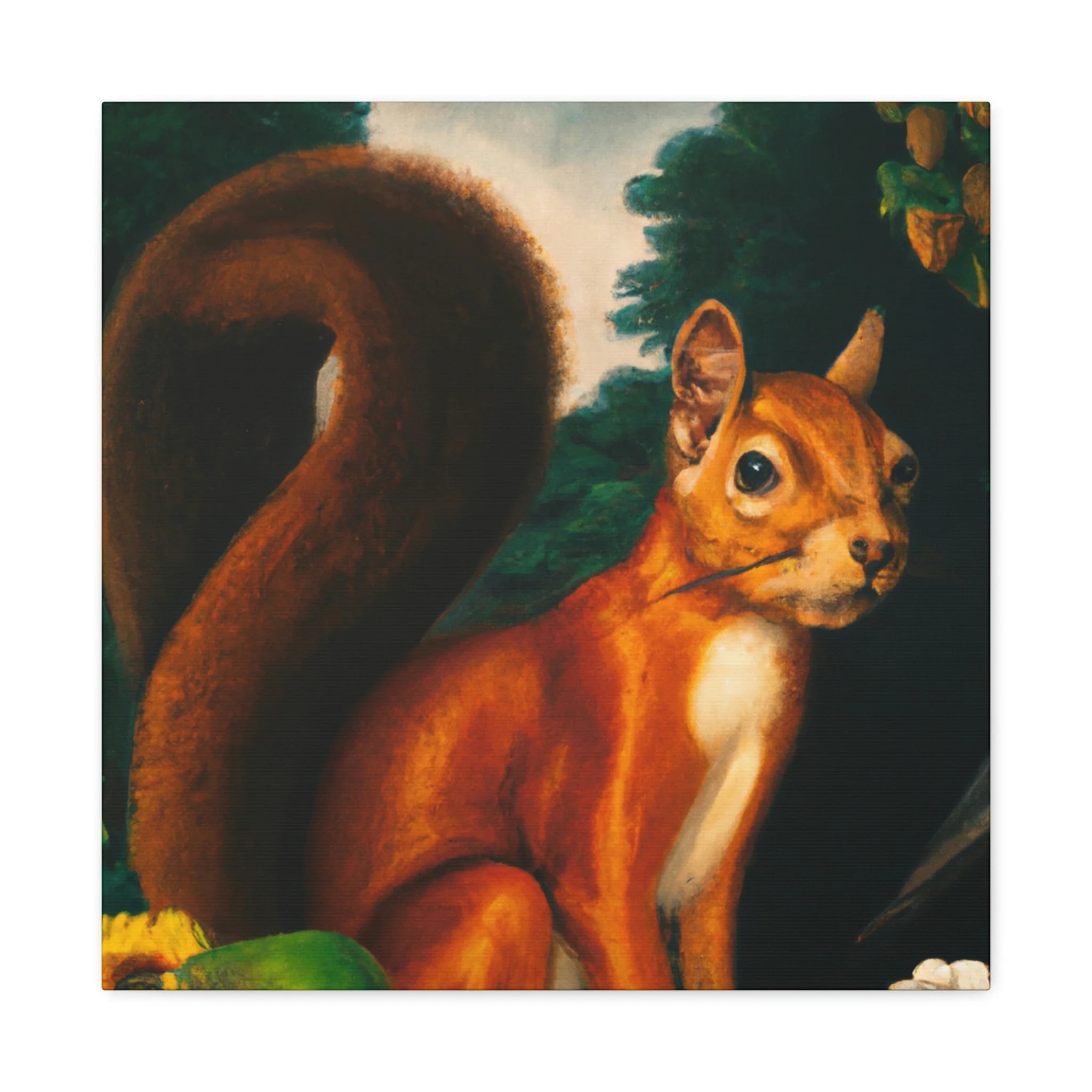 Squirrel in Neoclassicism - Canvas - Walmart.com