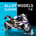 1/6 Scale Alloy Motorcycle Model Simulation Mechanical Bike With ...