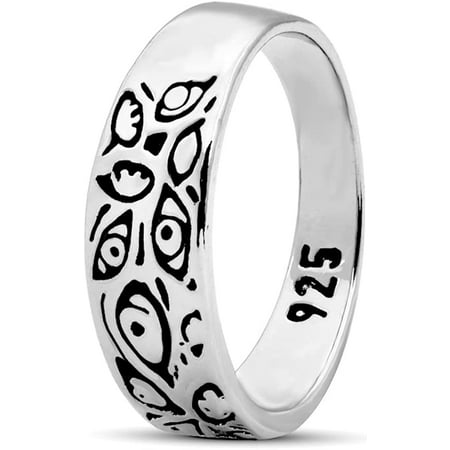 JOYWEI Retro Gothic Demon Eye Ring for Men Boy's,Hip Hop Cool Simulated ...