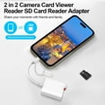 SD Card Reader for iPhone iPad Mac, USB C & Lightning Dual Connector ...