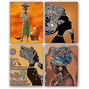 African American Ethnic Ancient Black Women Wall Art Paintings Set Of | Walmart Canada