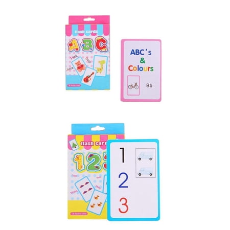 Flash Cards Alphabet Color Number Counting Flashcards Preschool Kids ...