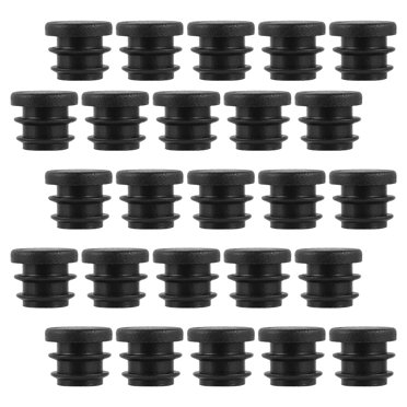 Raindrops Tube Plugs Hole Plug Plastic Pipe Plug Black Plastic 100pcs ...