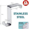 4Pcs/6Pcs/8Pcs/12Pcs Stainless Steel Reversible Over Door Cabinet ...