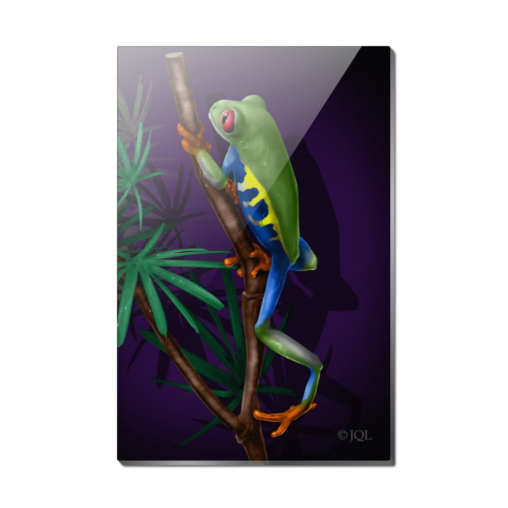 South American Tree Frog in Profile Rectangle Acrylic Fridge ...