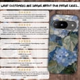 Blue Hydrangea Tough Phone Case | Floral PRINTED Stained Glass Design ...