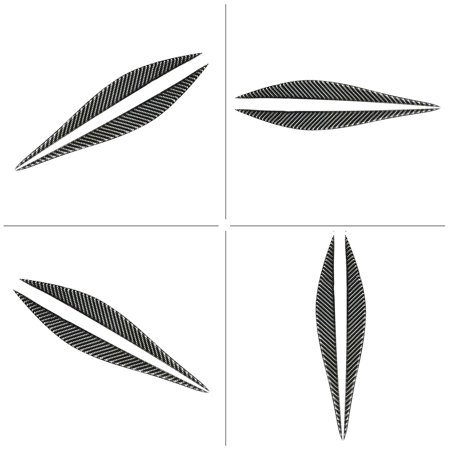 Headlight Eyebrow,Carbon Fiber Headlight Headlamp Headlight Eyelids ...