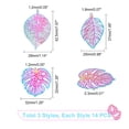 42Pcs 3 Style Ion Plating(IP) 201 Stainless Steel Filigree Pendants ...