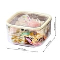 One-Click Open Hair Clip Organizer, Clear Plastic Storage Box with ...
