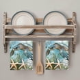 1 Pack Retro Sea Turtles Kitchen Towels Ocean Sea Stars Corals Animal ...