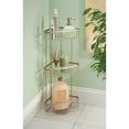 iDesign, Metal Wire Corner Standing Shower Caddy 3-Tier Bath Shelf ...