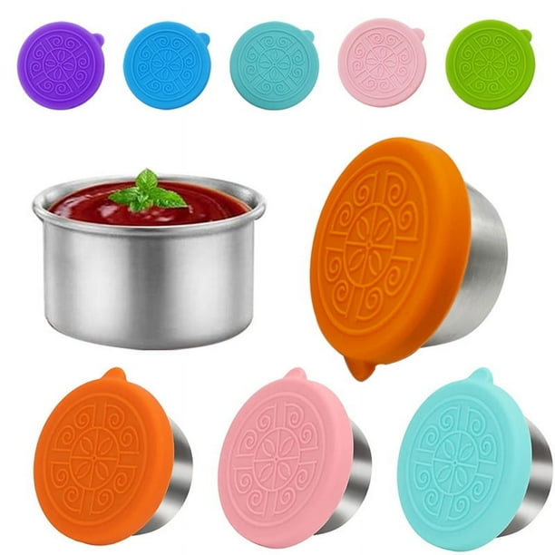 ER 6 Piezas Mini Recipiente para Salsa Tazas para Salsa de Acero ...