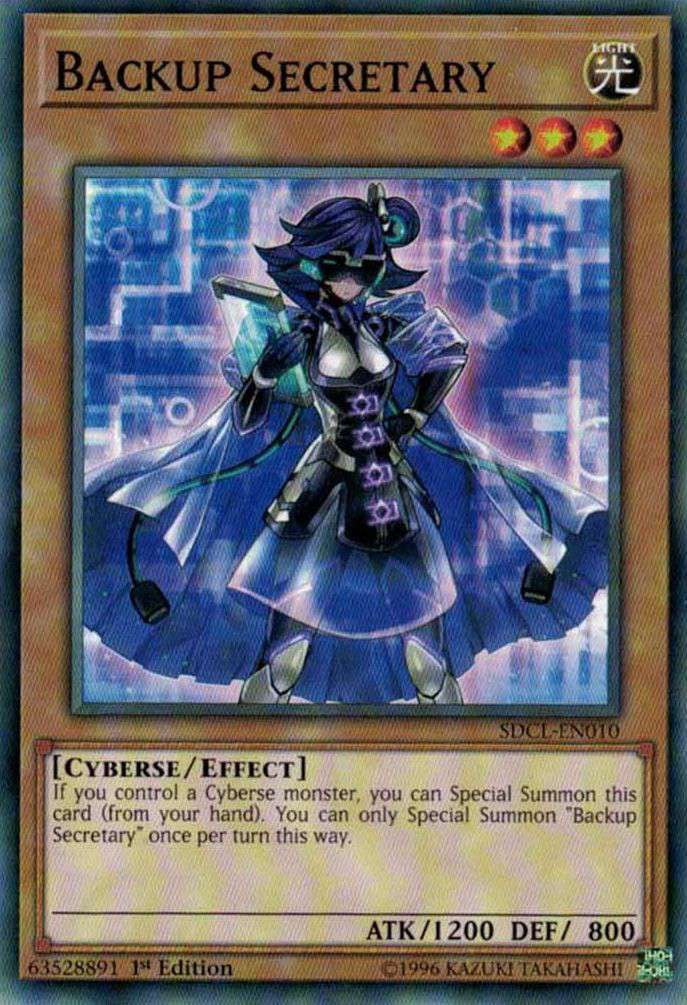 YuGiOh Cyberse Link Backup Secretary SDCL-EN010 - Walmart.com