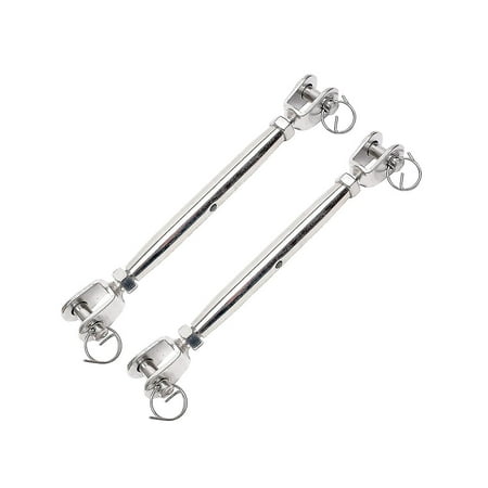M6 Turnbuckle 2 Pieces, Stainless Steel Cable Tensioner Wire Tensioner ...