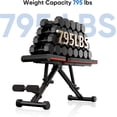 Adjustable Weight Bench for Gym, Foldable Workout Equipment for Full ...