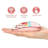 Jelly Comb 2.4G Slim Wireless Mouse with Nano Receiver (Flamingo ...