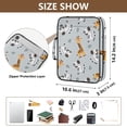 ALAZA Cartoon Giraffe Zebra Pattern Expanding Accordion File Folder 3 ...