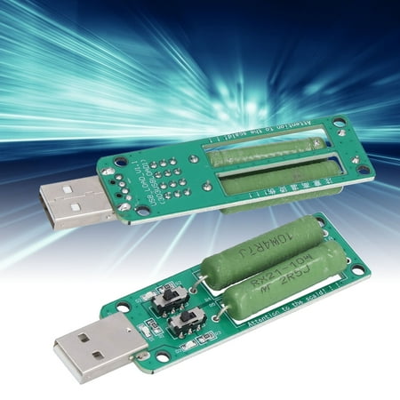 Peahefy Electronic Load Tester,2Pcs USB Load Tester Adjustable Resistor ...