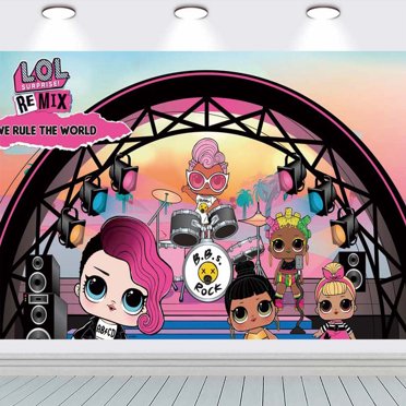 LOL Doll GirlBackdrop Banner Party Supplies Poster Movie Theme ...