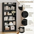 6- 7-Tier Open Bookcase and Bookshelf, Modern Simple Floor Standing ...