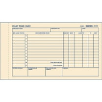 Rediform Daily Time Clock Cards, 100 Per Pad, White, Employee ...