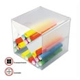 "Stackable Cube Organizer, X Divider, 4 Compartments, Plastic, 6 x 7.2 ...